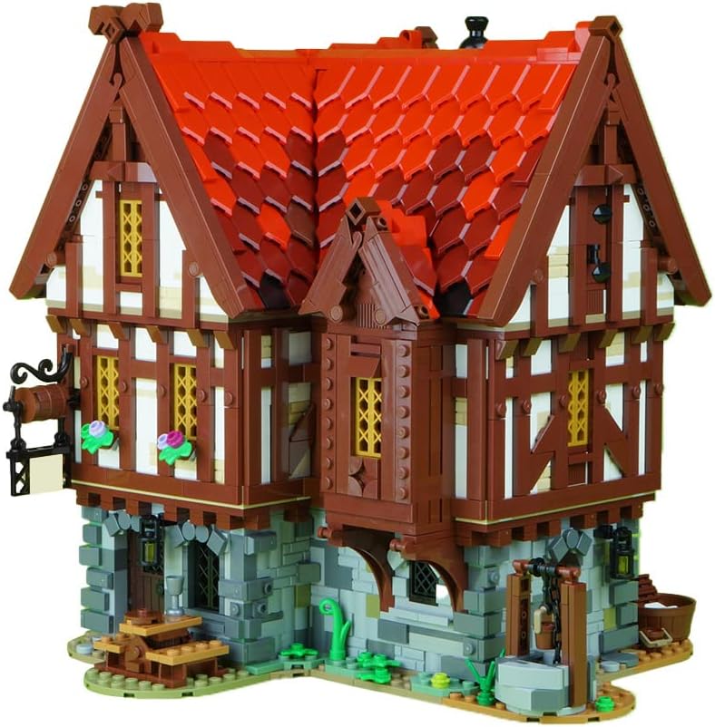 Amazon.com: Medieval Tavern Building Model Kit with Removable Roof ...