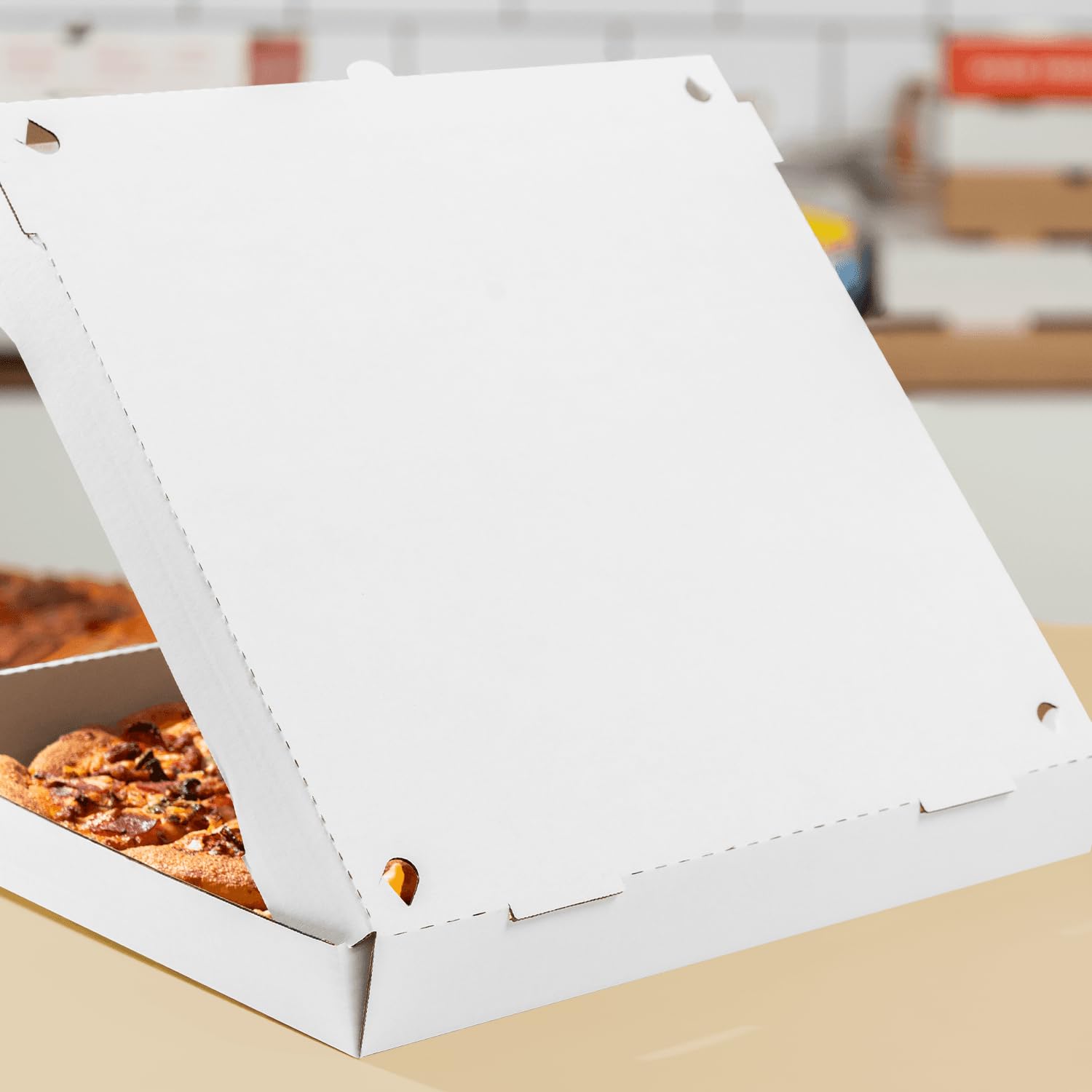 Snapklik.com : Karat Pizza Boxes 16" X 16" 50 Pack White Corrugated ...