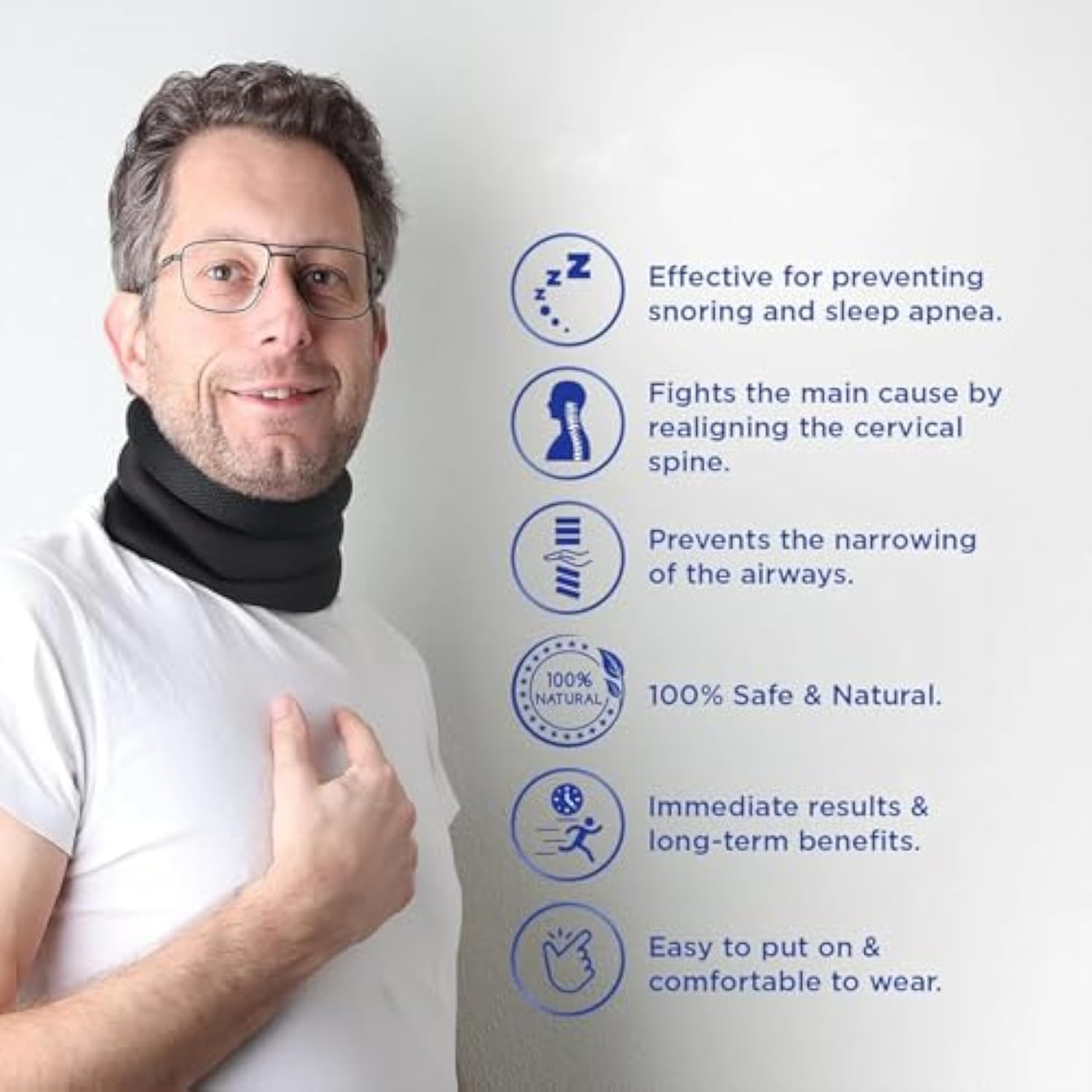 Anti-forward Tilt Brace Vitavix Neck Support Snoring Neck Brace Agat ...