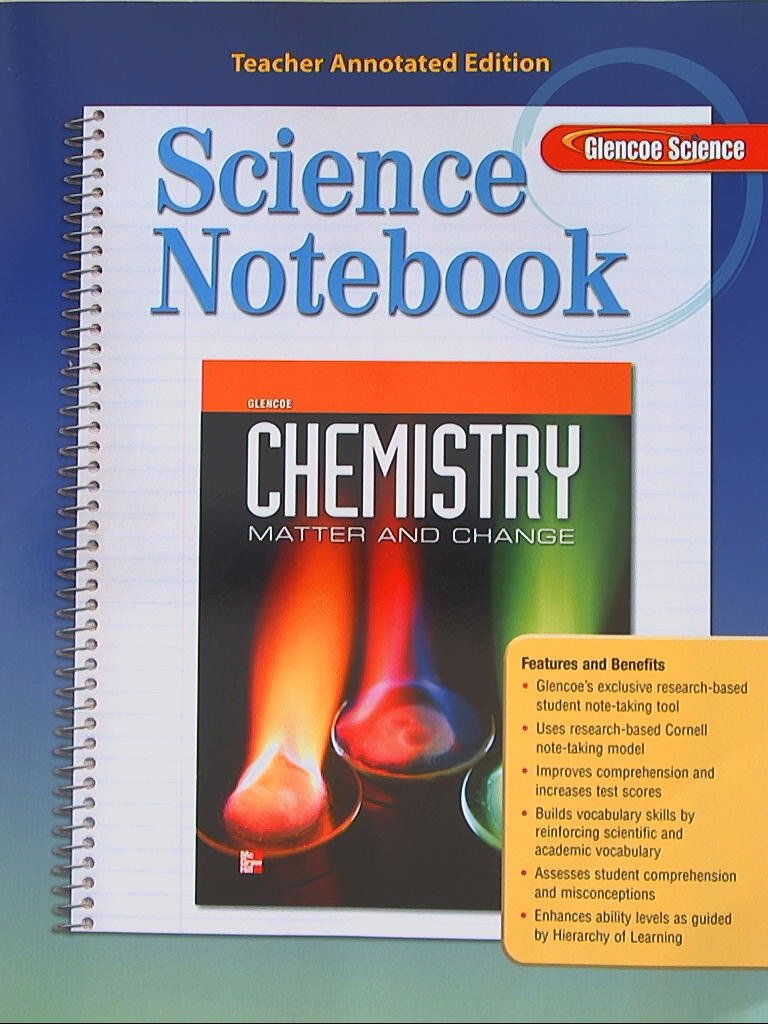 Amazon.com: Glencoe Chemistry, Matter and Change, Science Notebook ...