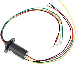 Risegun Electric Slip Ring, 4 Wires 30A Rotating Connector Slip Ring ...