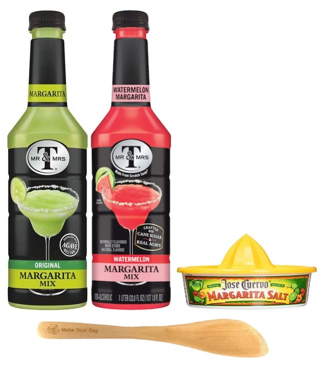 Amazon.com : Mr & Mrs T Margarita Mix, Original and Watermelon with ...