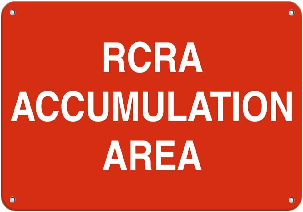 Amazon.com: Rcra Accumlatio?n Area Hazard Sign Chemical Hazard Signs ...