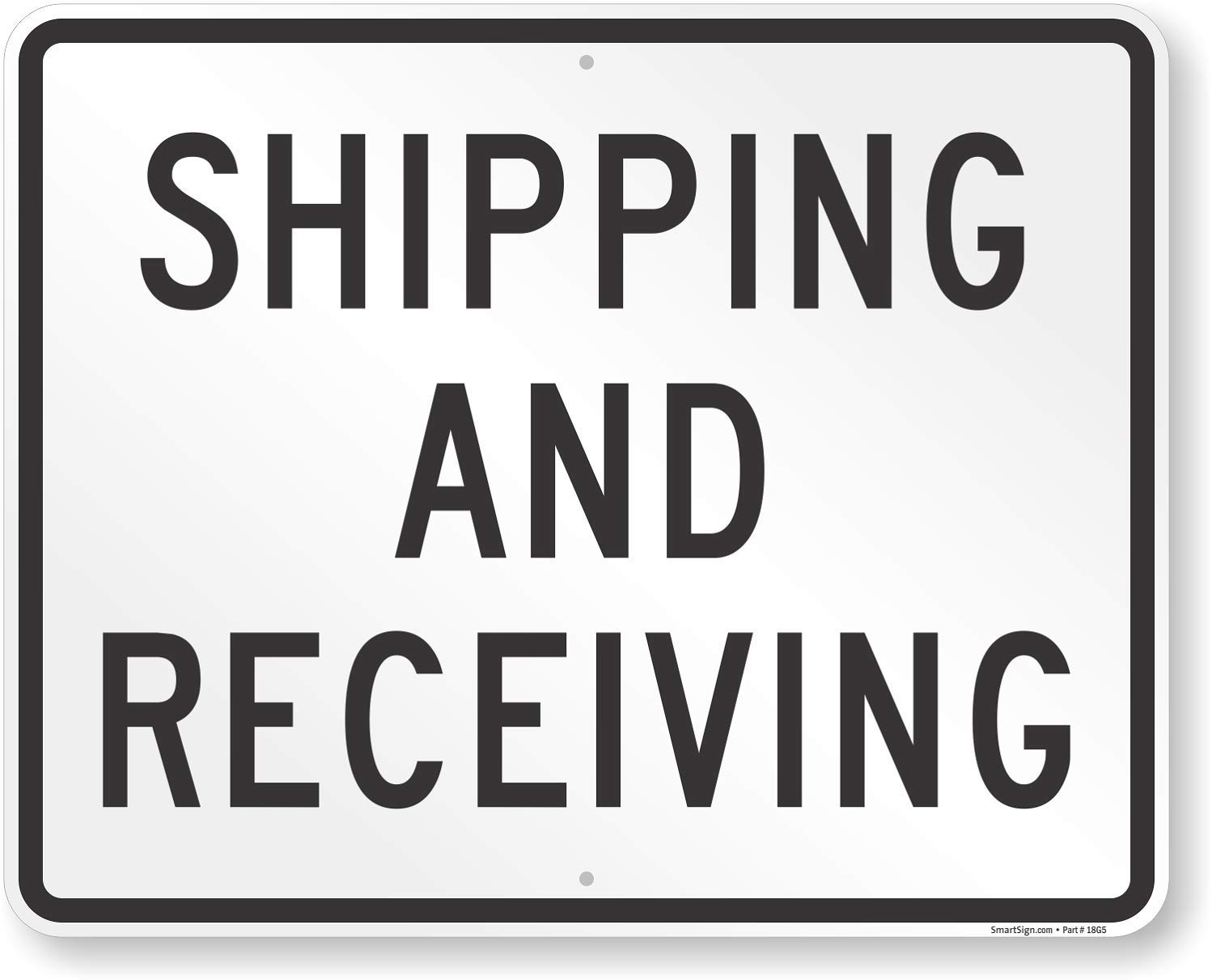 Amazon.com: SmartSign "Shipping And Receiving" Sign | 24" x 30 ...