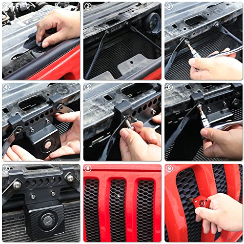 Snapklik.com : Sukemichi JL Hood Lock For Jeep Wrangler, Locking Hood ...