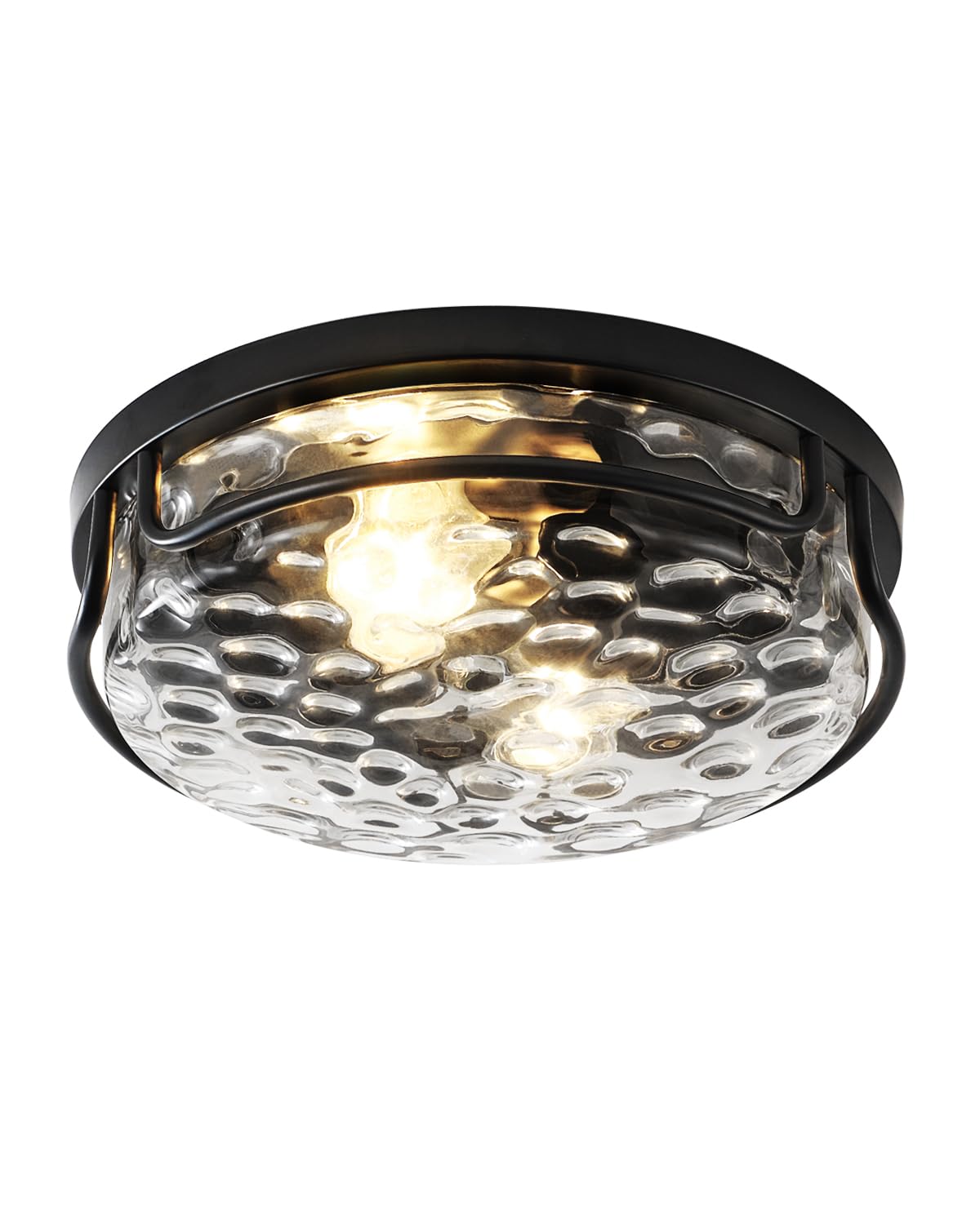 MIAOMEIO Farmhouse Flush Mount Ceiling Light, 2-Lights Ceiling Light ...