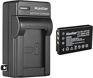 Amazon.com : Kastar 1-Pack Battery and AC Wall Charger Replacement for Minolta NP-120 Battery ...