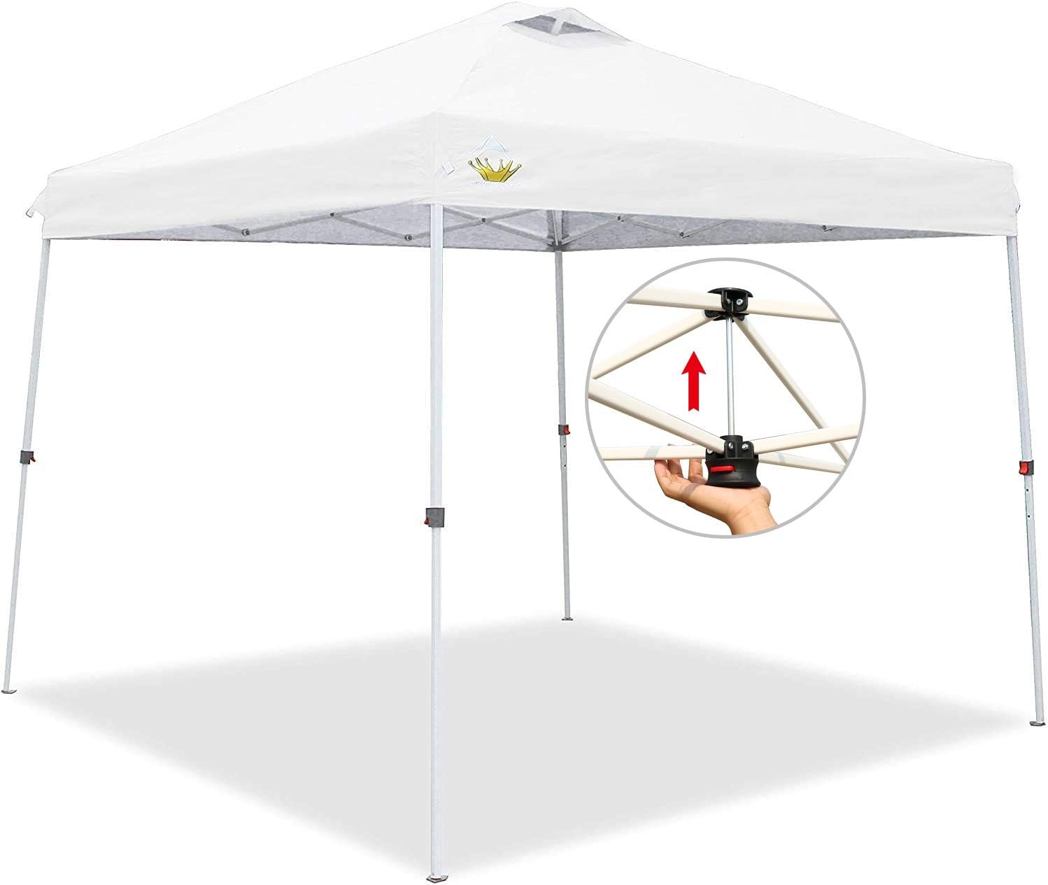 Amazon.com : CROWN SHADES Pop up Canopy, Slant Leg Outside Canopy Top ...