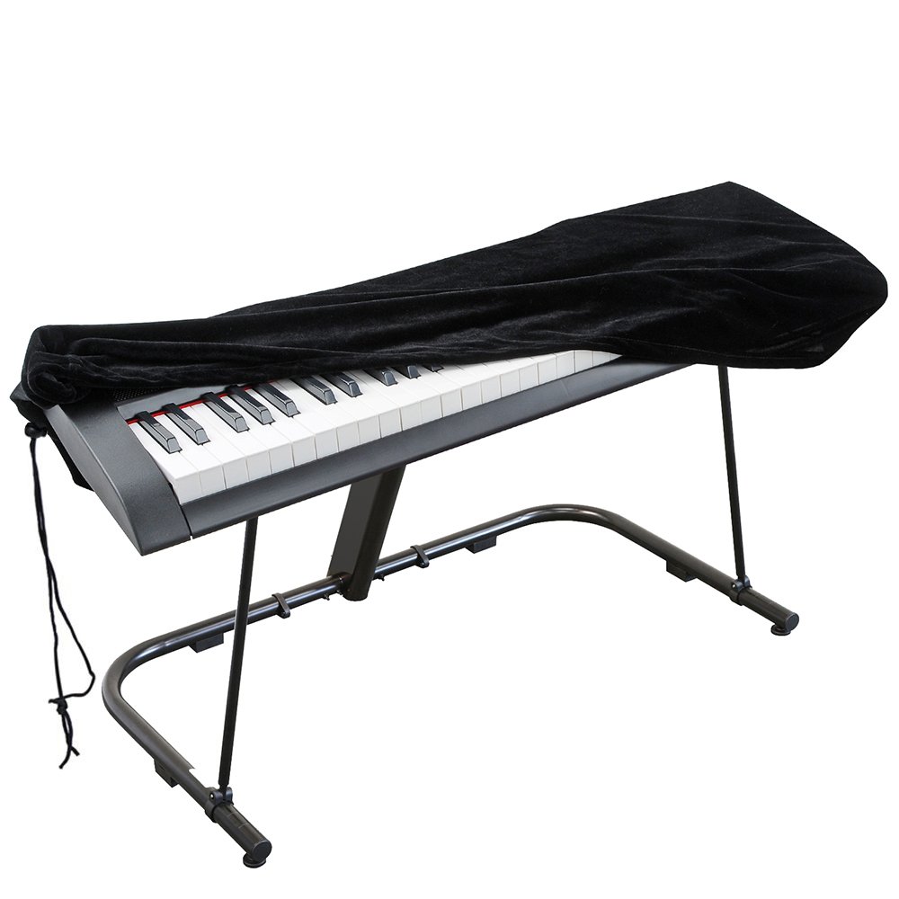 Buy Piano Keyboard Cover Stretchable Velvet Dust Cover With Adjustable buy-piano-keyboard-cover-stretchable-velvet-dust-cover-with-adjustable