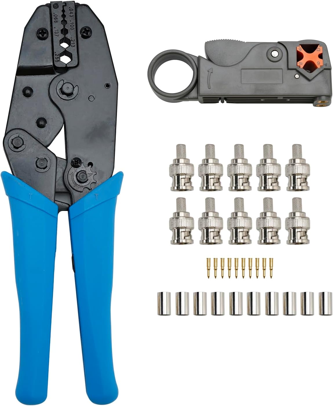 Amazon.com: Motorola Mini-UHF Male Crimps Connector - 10Pcs for RG58/U ...