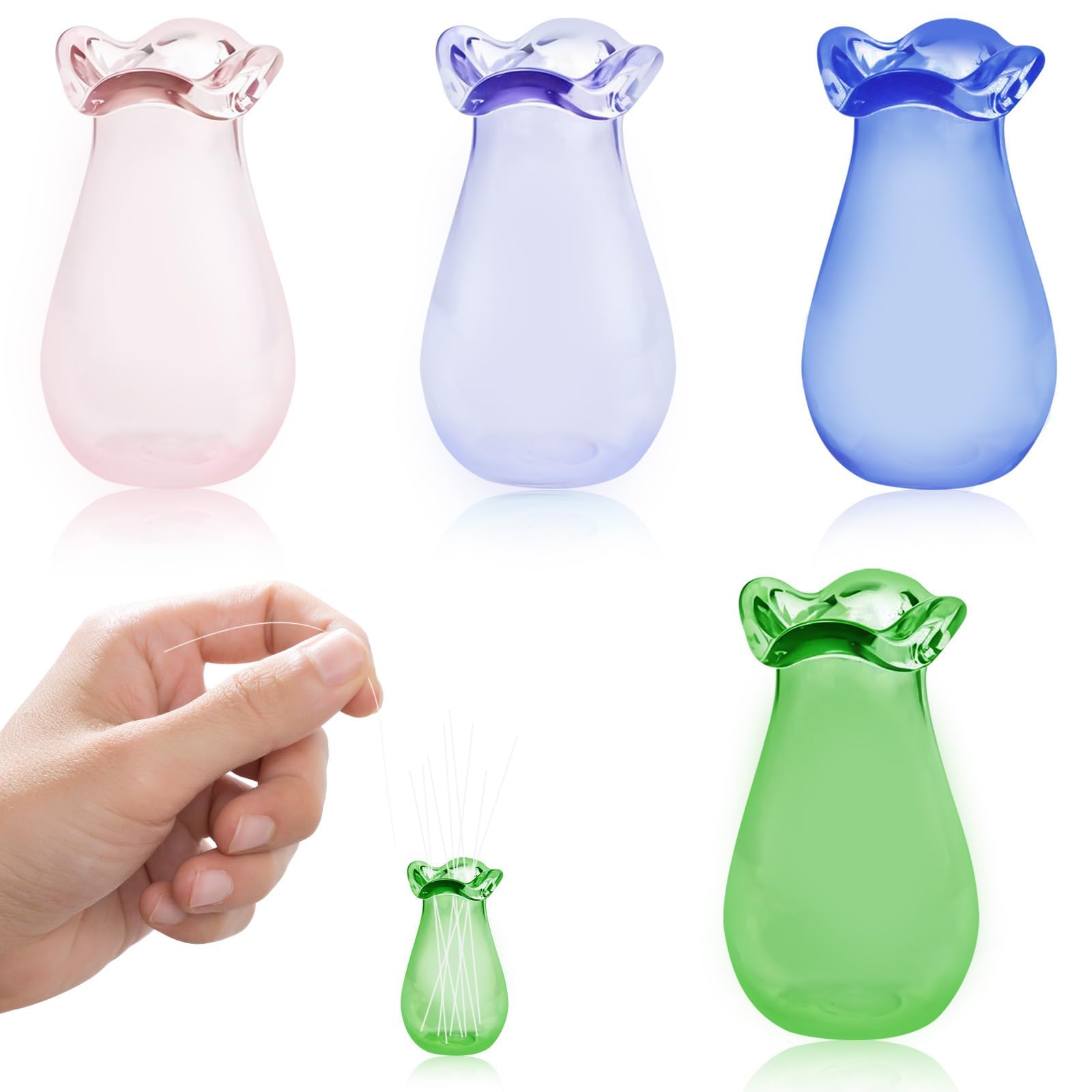 Amazon.com: 4Pcs Mini Flower Vase Cat Whisker Holder for Whiskers Cat ...