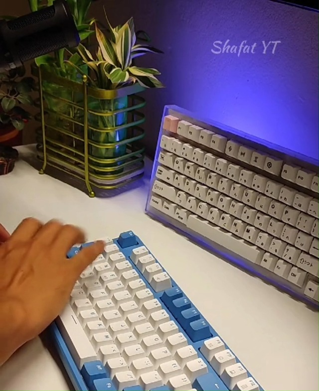 Gaming Keyboard And Mouse A.JAZZ Wireless Mechanical Keyboard, 87 Keys ...