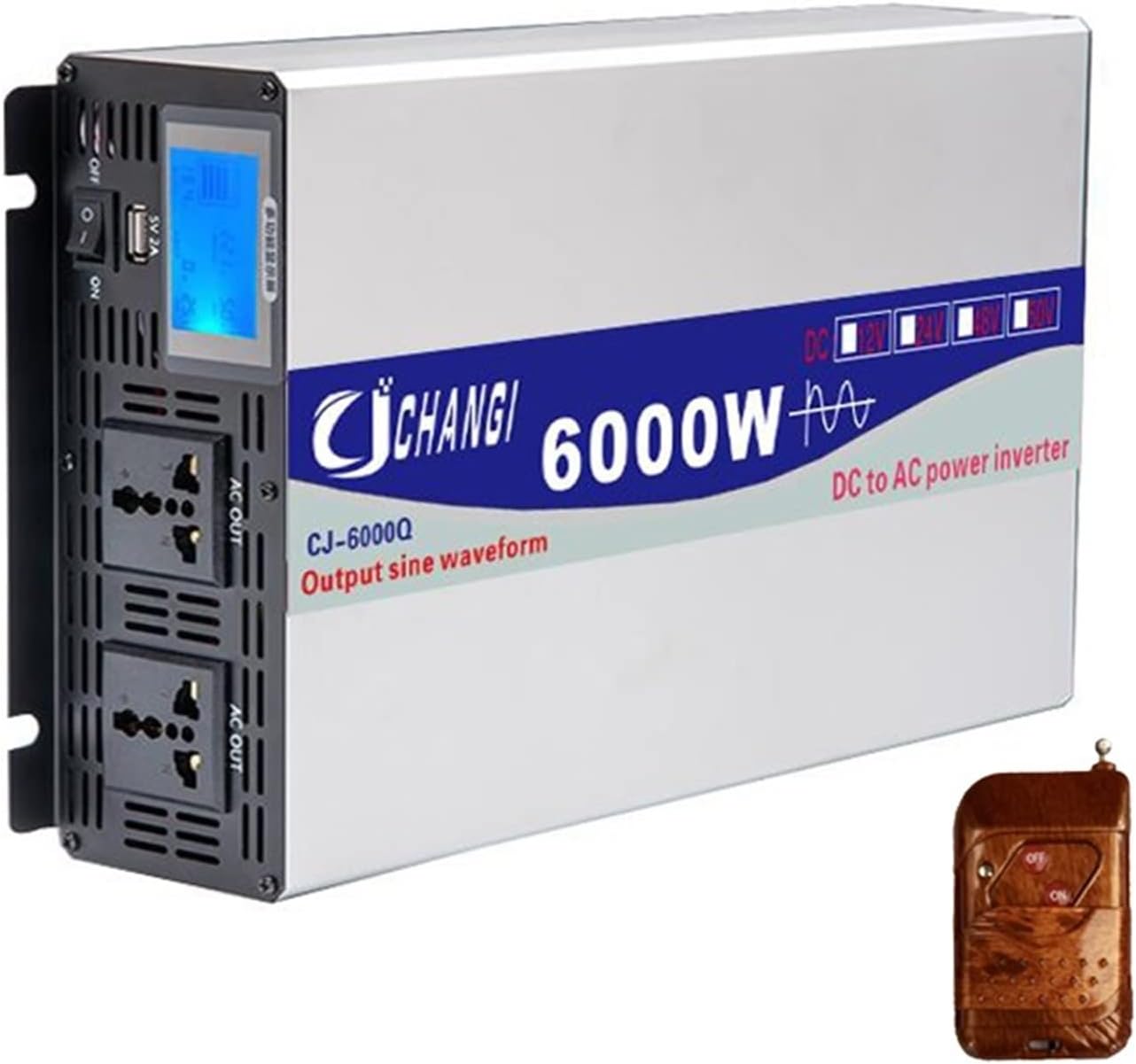 TETEOM Power Inverter, Inverter Pure Wave Current 4000W/5000W/6000W/8000W (peak Value ...