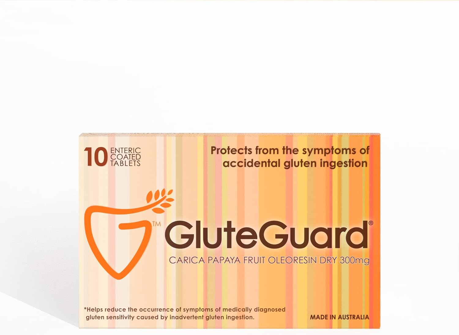 GluteGuard - 10 tablet pack. Unique enzyme supplement for gluten ...