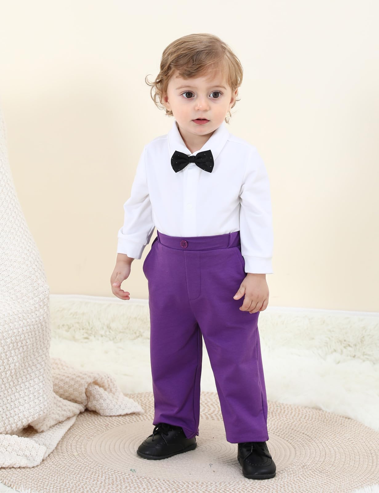 Snapklik.com : Baby Boy Purple Suits Infant Halloween Gentleman Formal ...