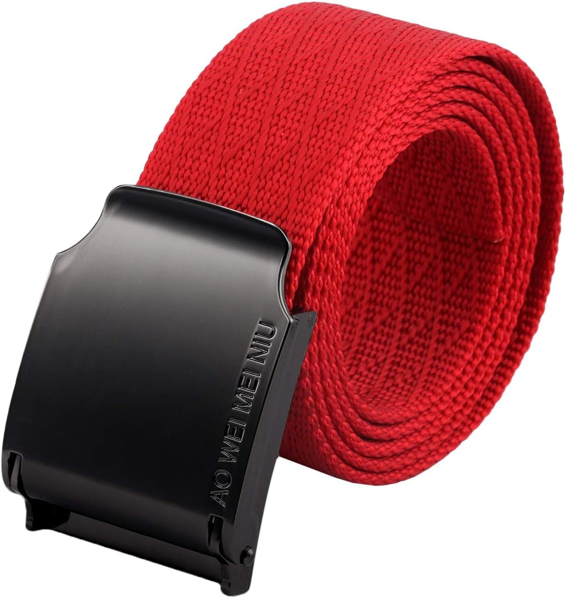 moonsix Nylon Web Belts for Men,Solid Color Military Style 1.5" Wide ...