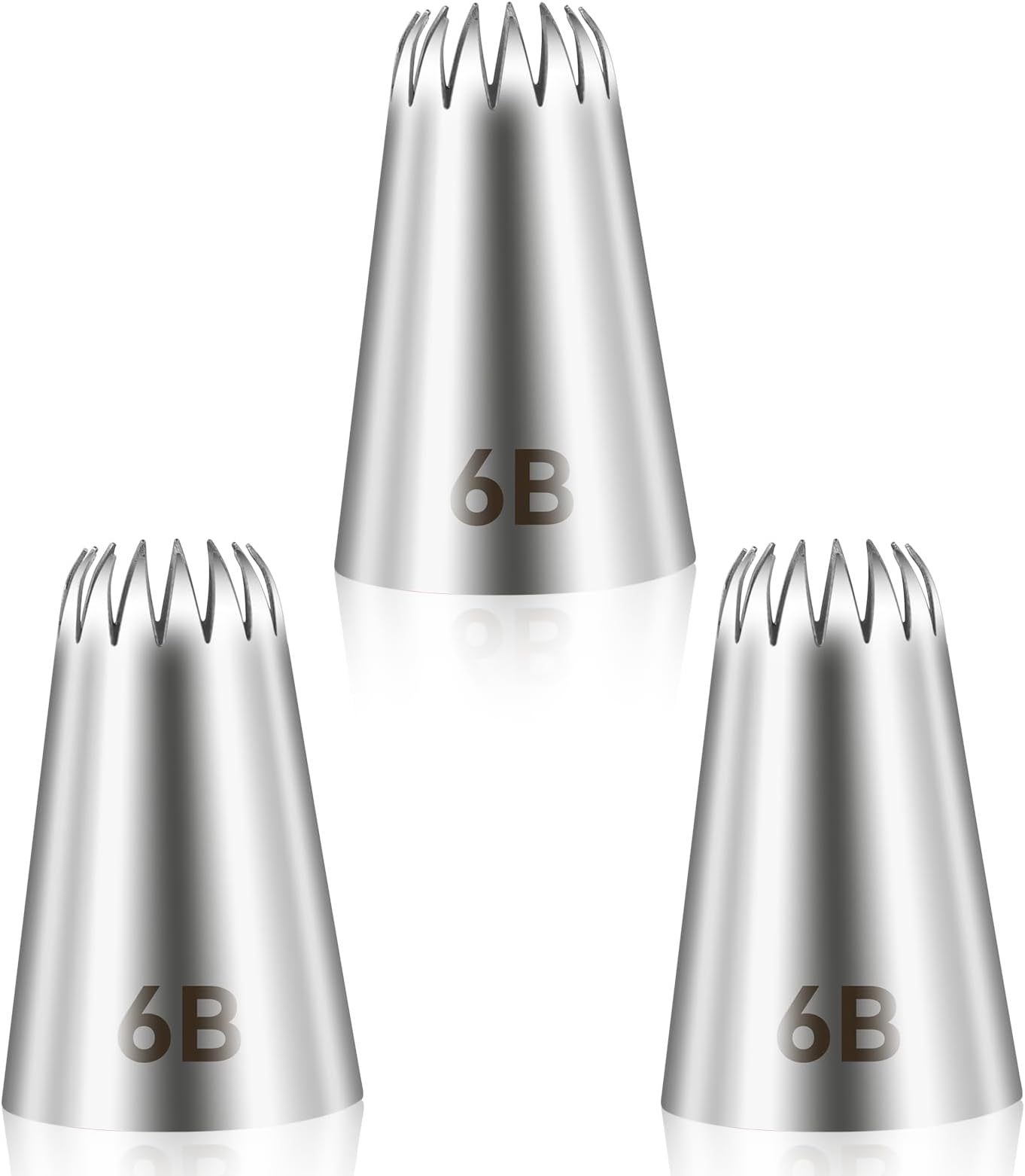 Amazon.com: Ateco French Fine Cut Star #6B Decorating Pastry Tip: Icing ...