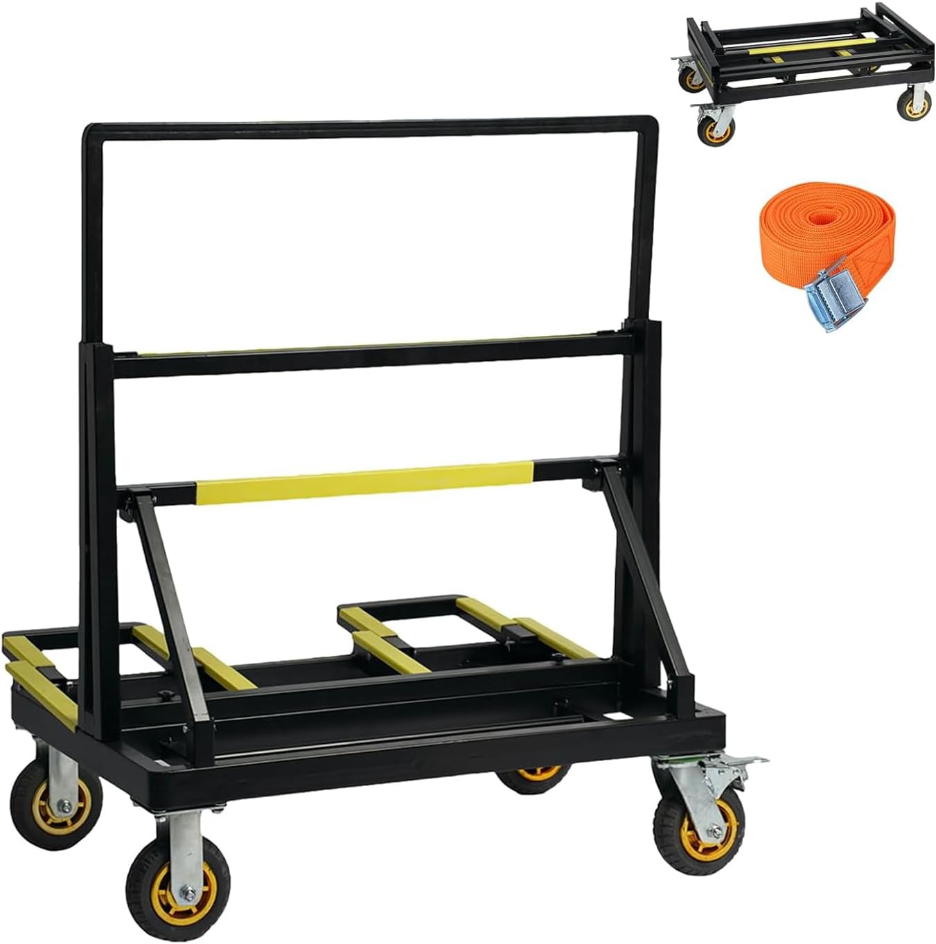 Amazon.com: Upgrade Folding Drywall Cart, Heavy Duty Drywall Dolly Load ...