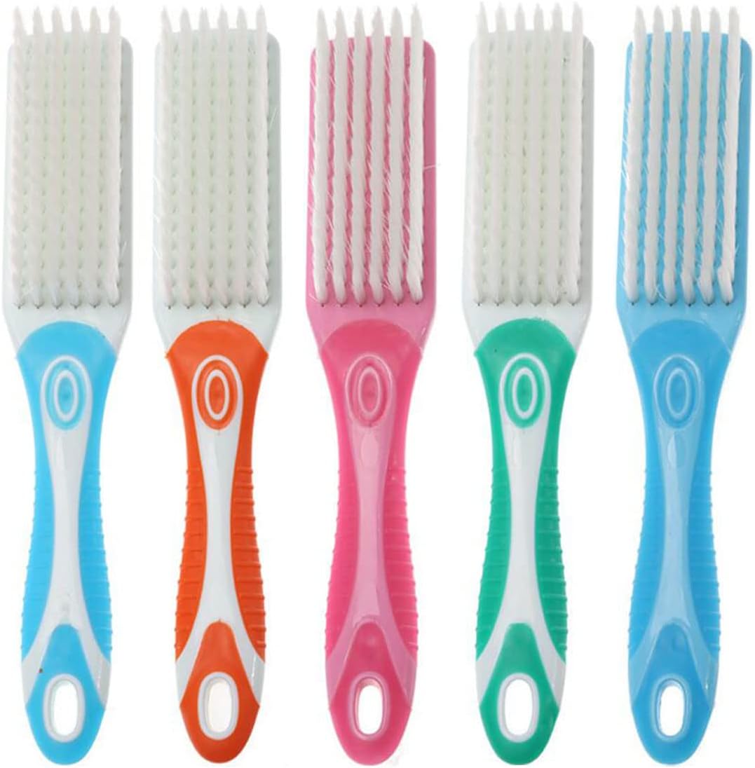 Amazon.com: Handle Grip Nail Brush Two Sided Hand Fingernail Cleaning ...