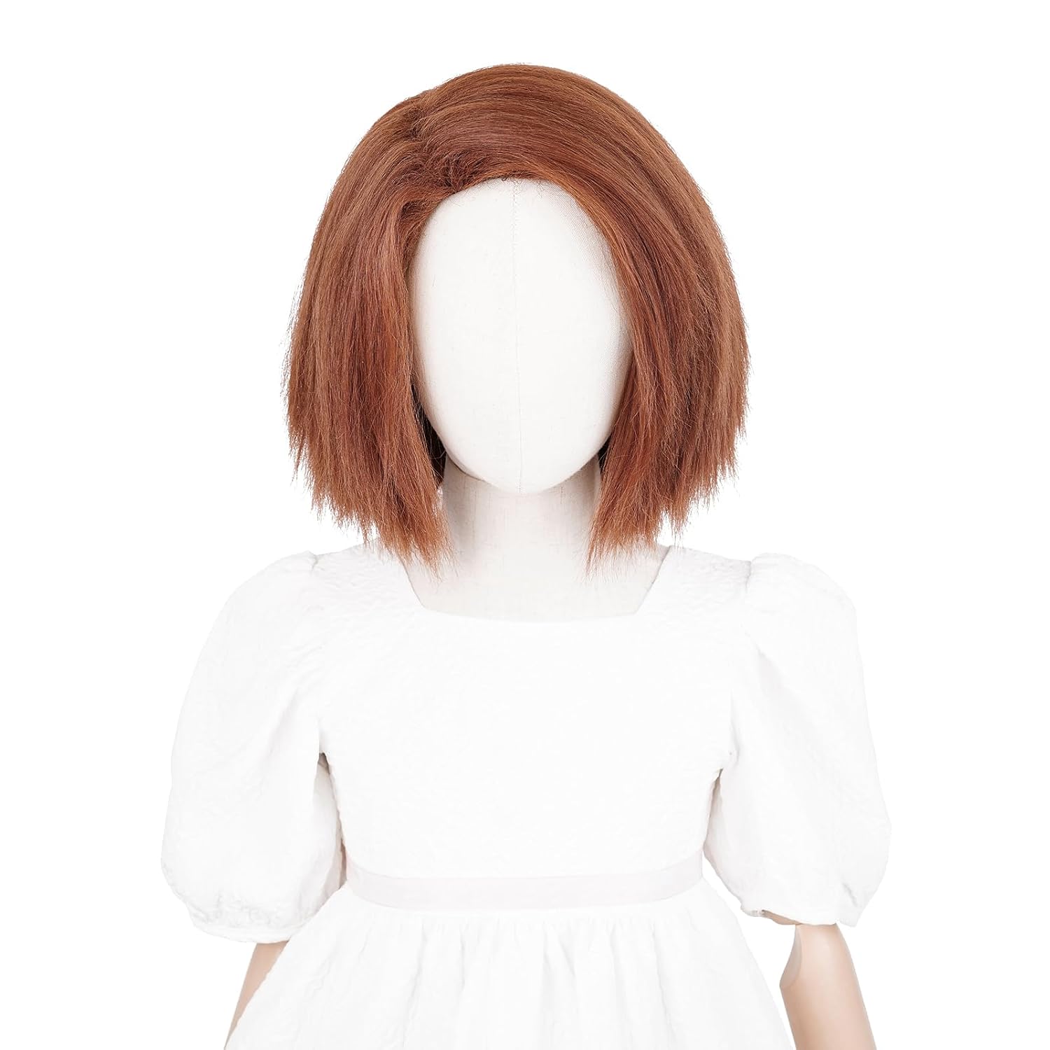 Amazon.com: Aicos Short Brown Horror Evil Costume Wig for Kids Plush ...