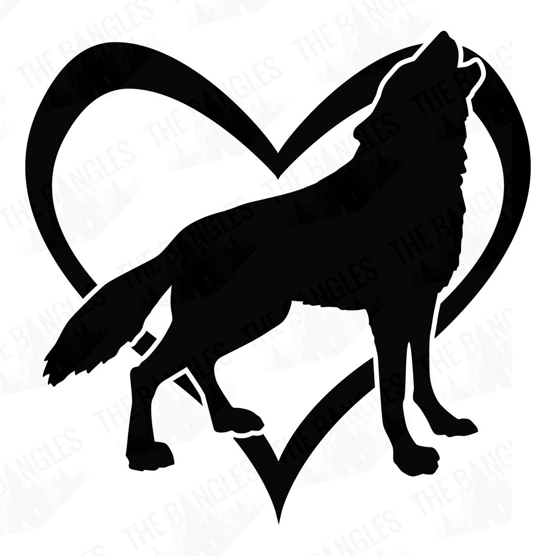 Tribal Wolf And Heart