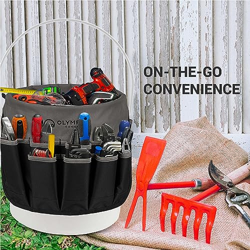 Snapklik.com : Olympia Tools Bucket 18 In, 5 Gallon Tool Bucket Organizer
