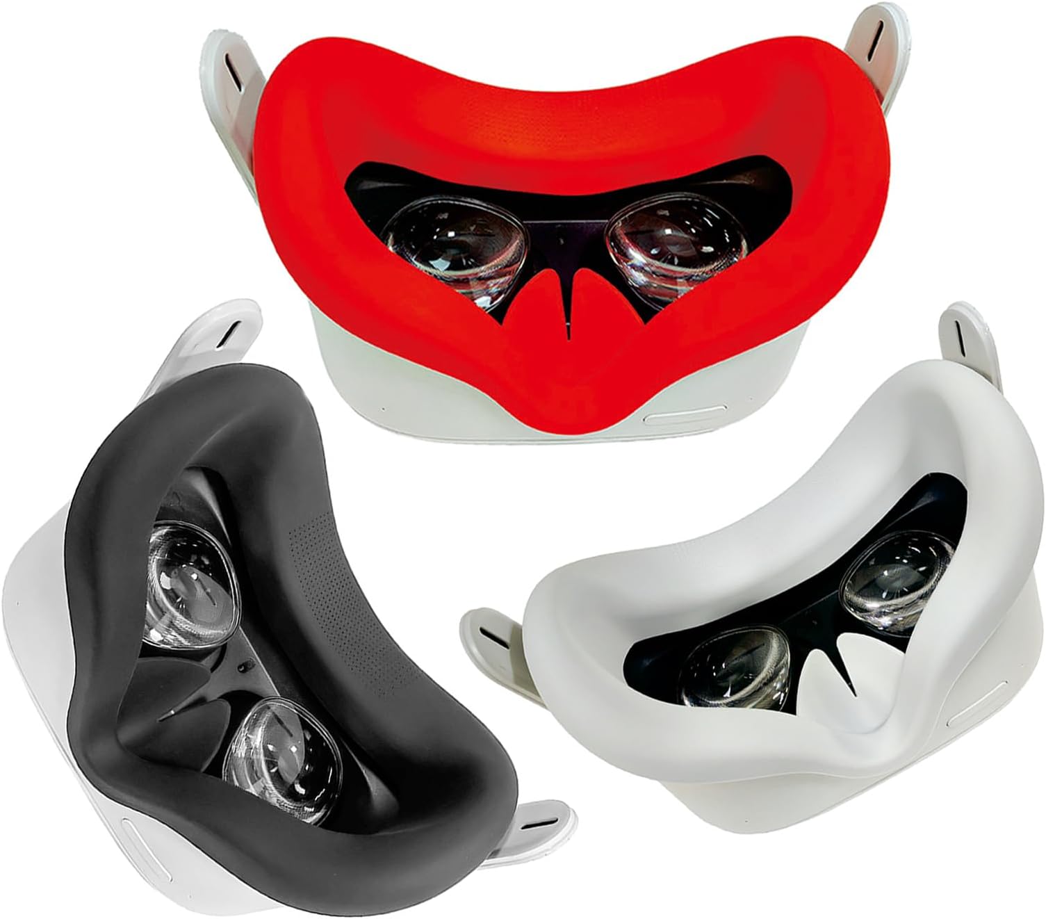 OOAVR 3Pcs VR Silicone Face Pad for Meta/Oculus Quest 2 Face Cover ...