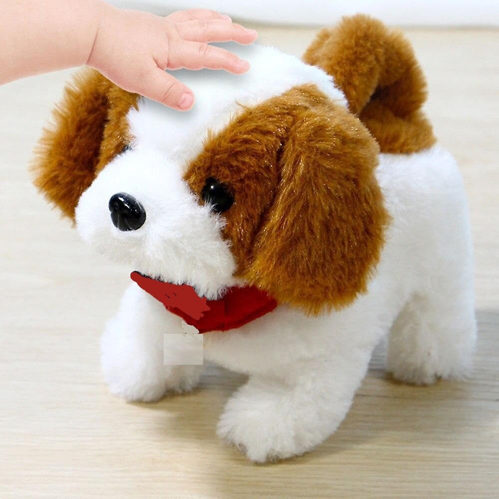Buy Bestie toys Plastic Barking, Walking Puppy, Battery Operated Cute ...
