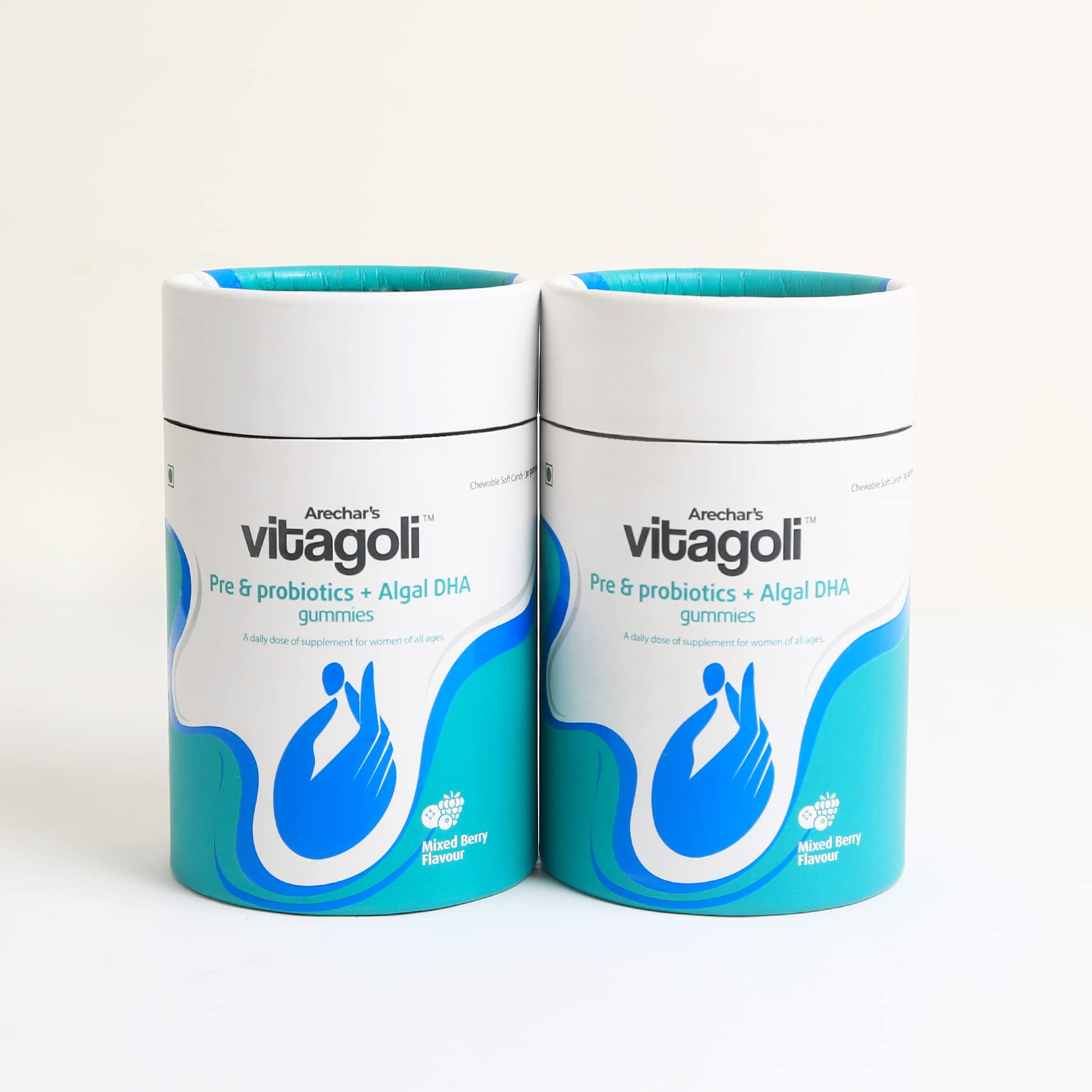 Buy Vitagoli Pre & Probiotics+Algal DHA Omega3 Vegan Gummies Supports ...