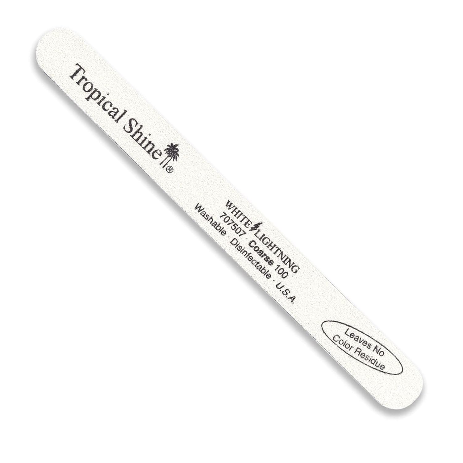 Amazon.com : Tropical Shine White Lightning File (Coarse 100) : Nail ...