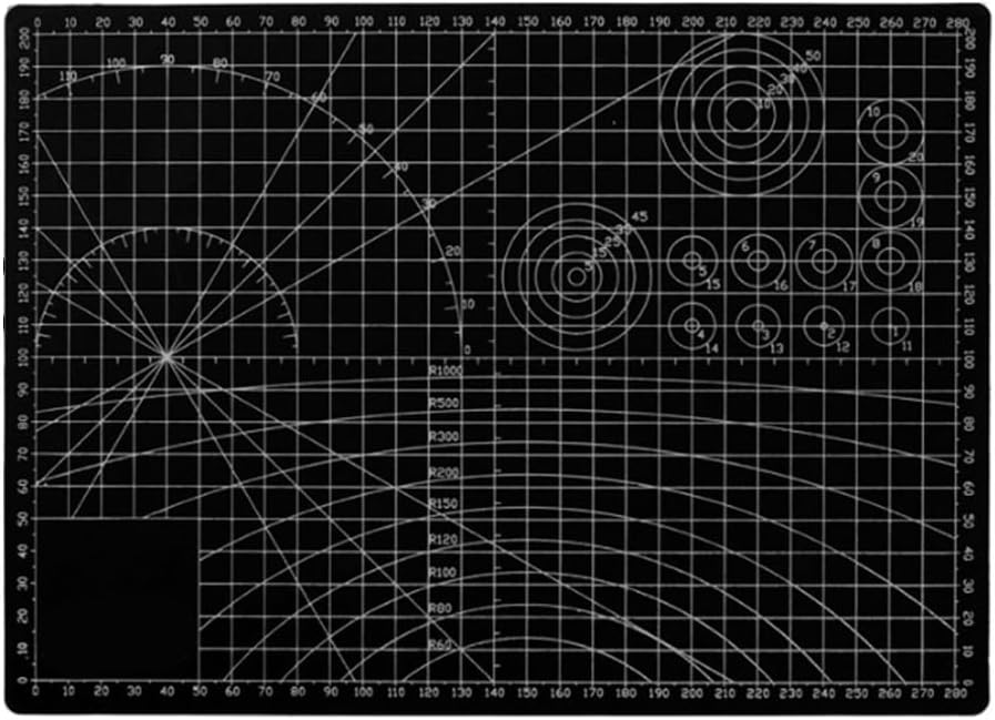 Amazon.com: Double-Sided Cutting Mat for Grid Scale for A2/A3/A4/A5 ...