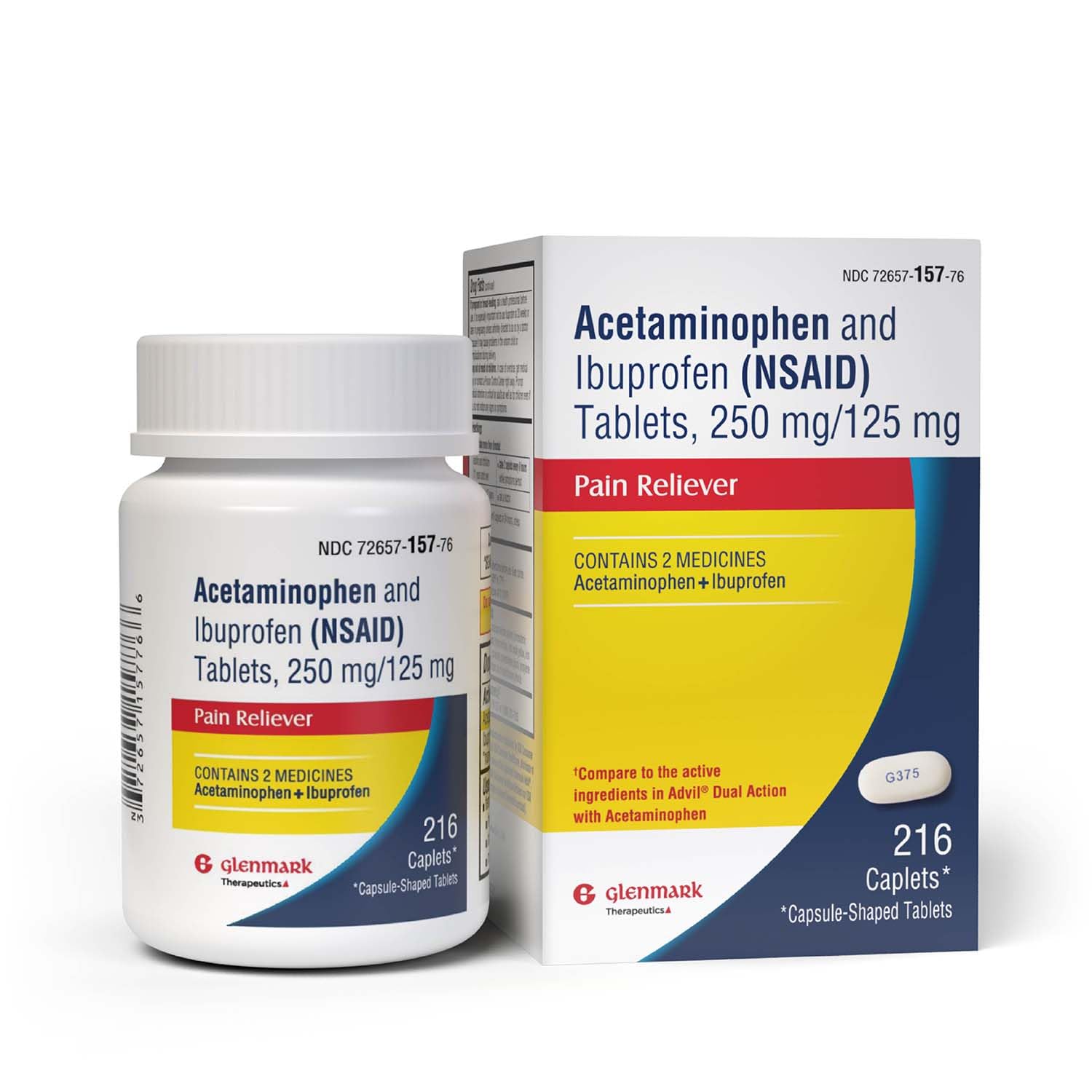 Amazon.com: Glenmark Therapeutics Dual Action Acetaminophen 250mg and ...