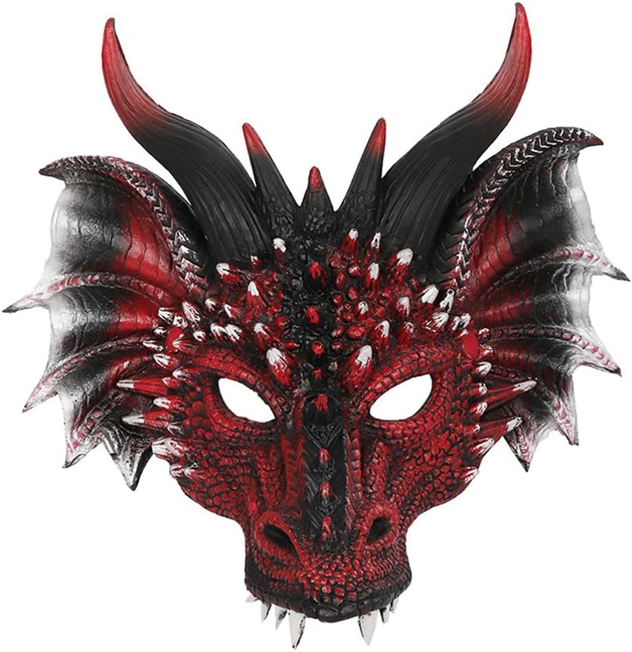 Amazon.com: Toddmomy Halloween Dragon Masks Dragon Head Masks Cosplay ...
