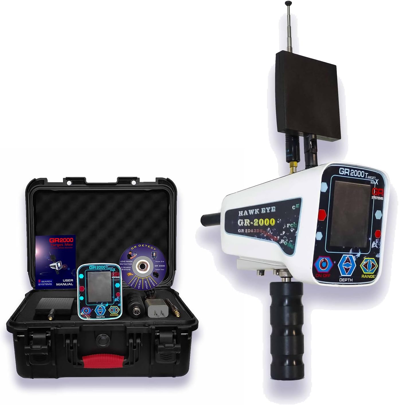 Amazon.com : GR2000 Professional Waterproof Gold Metal Detector High ...