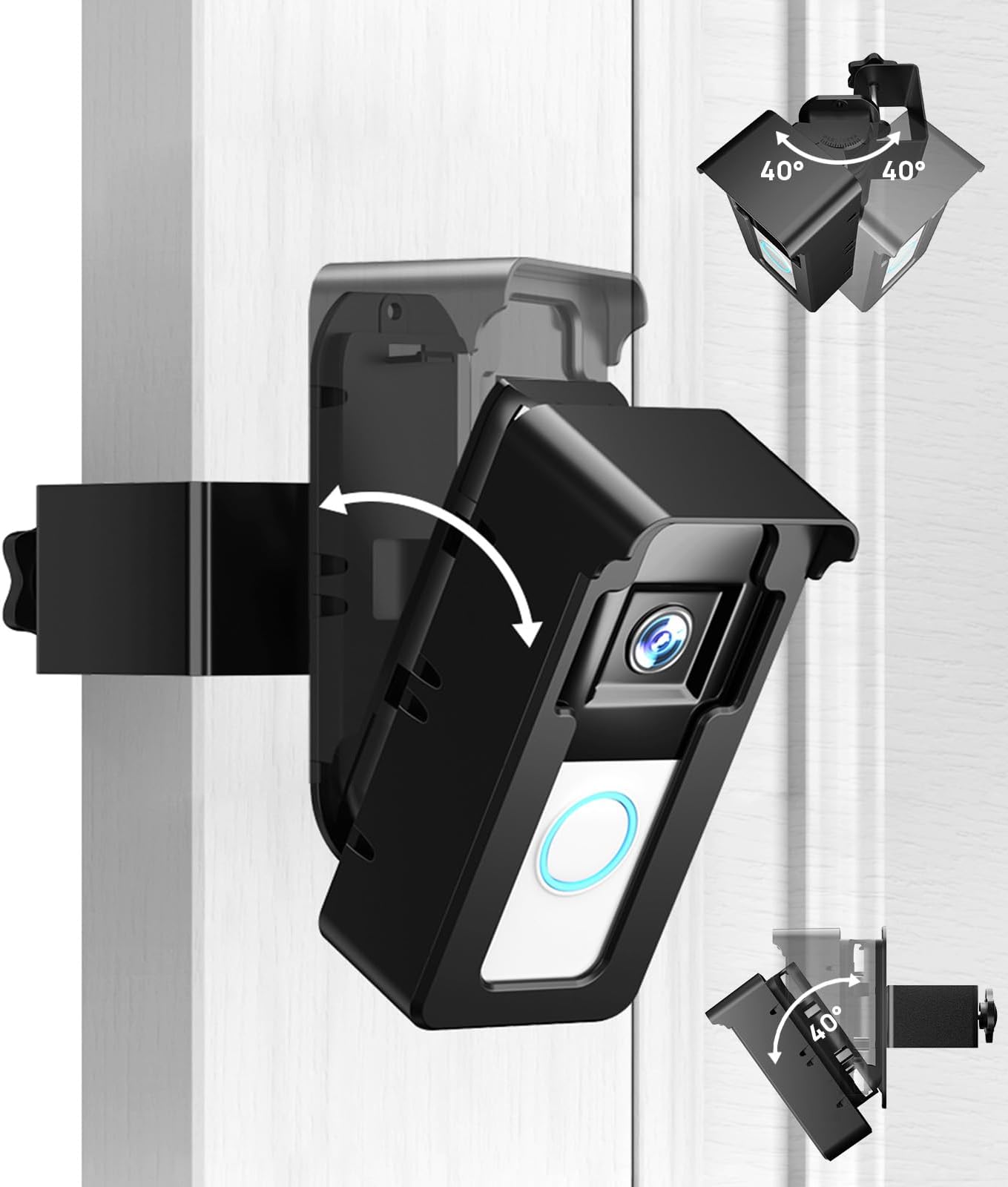 Amazon.com: Blink Doorbell Angle Mount- Wide Angle Adjustable for Blink ...