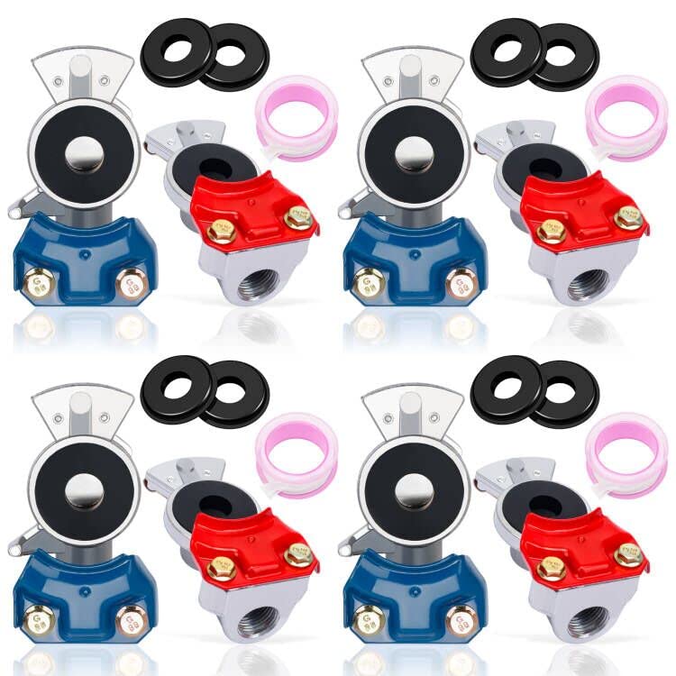 Snapklik.com : Glad Hands, 4 Set Blue & Red Aluminum Emergency ...