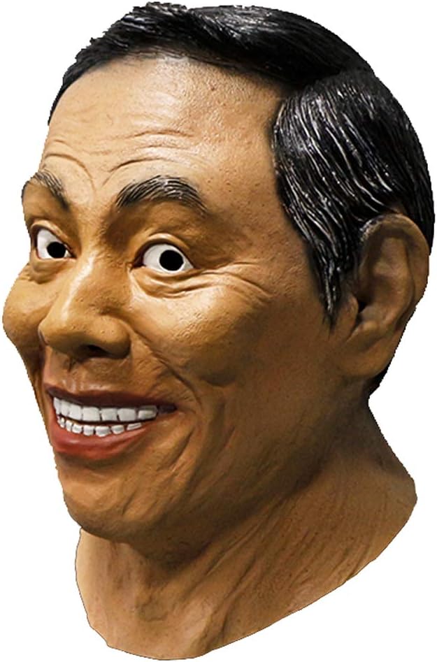 Amazon.com: Realistic Man Male Head Latex Mask Human Face Strong Man ...