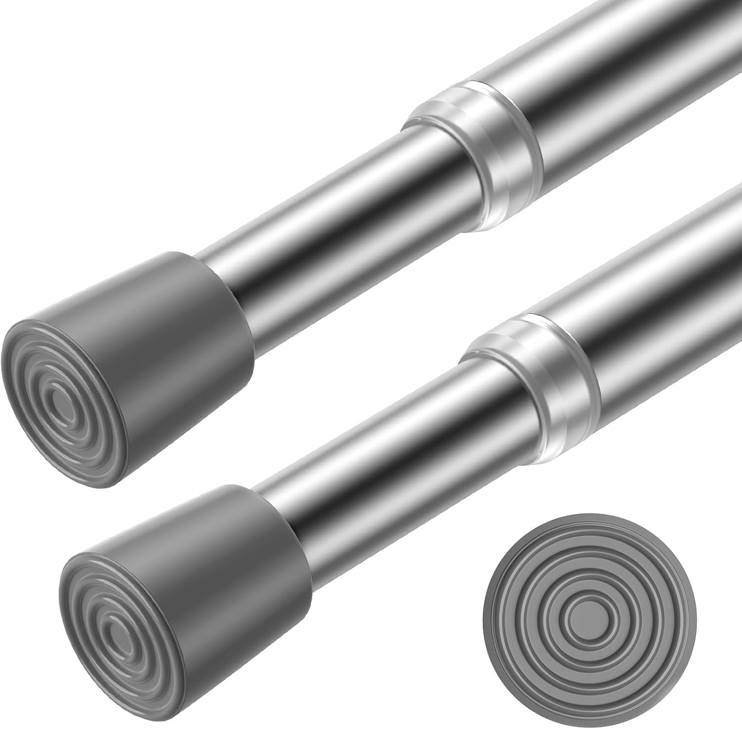 Amazon.com: AIZESI 2pcs Spring Tension Rods Adjustable 26 to 39 inch ...
