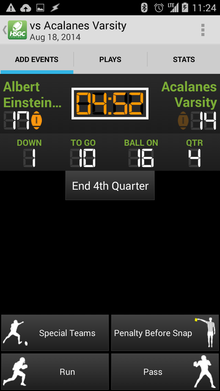 DS Football Statware - App on Amazon Appstore