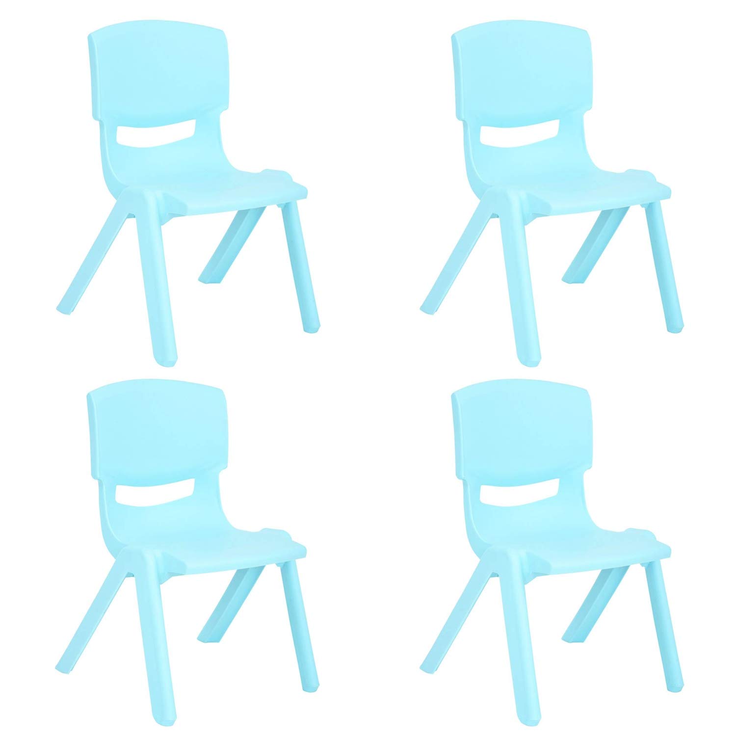 Amazon.com: JOON 4 Pack Stackable Plastic Kids Learning Chairs, 20.8x12 ...
