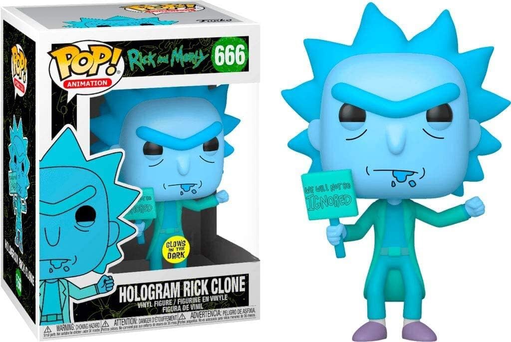 Amazon.com: FUNKO POP! ANIMATION: Rick & Morty - Hologram Rick ...