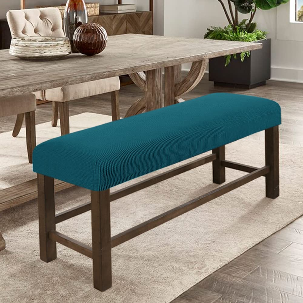 Amazon.com: Rectangle Bench Covers, Removable Dining Chair Cover, Soft ...