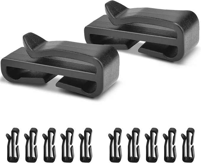 Amazon.com: CooBigo 20 Pack Plastic Webbing Ending Clip, 1" Tactical ...