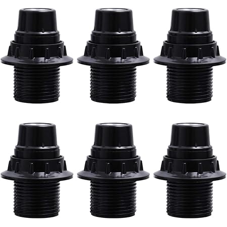 Mobestech 6pcs Lamp Socket Holder E14 Retro Self-locking Screw Light ...