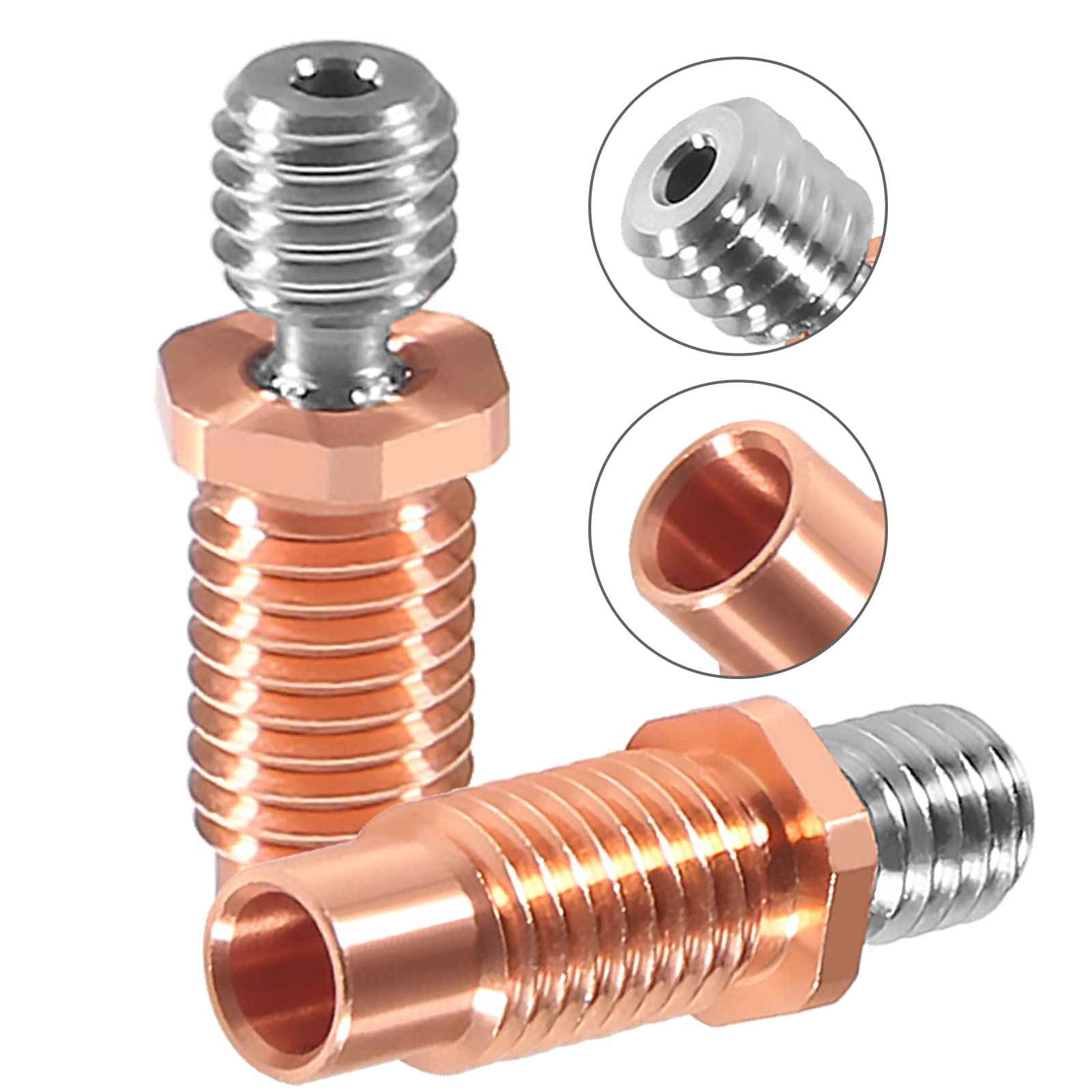 Snapklik.com : 5pcs V6 Heatbreak All Metal Threaded Heatbreak Upgrade ...