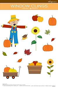 Amazon.com: Fall Season Window Cling : Home & Kitchen