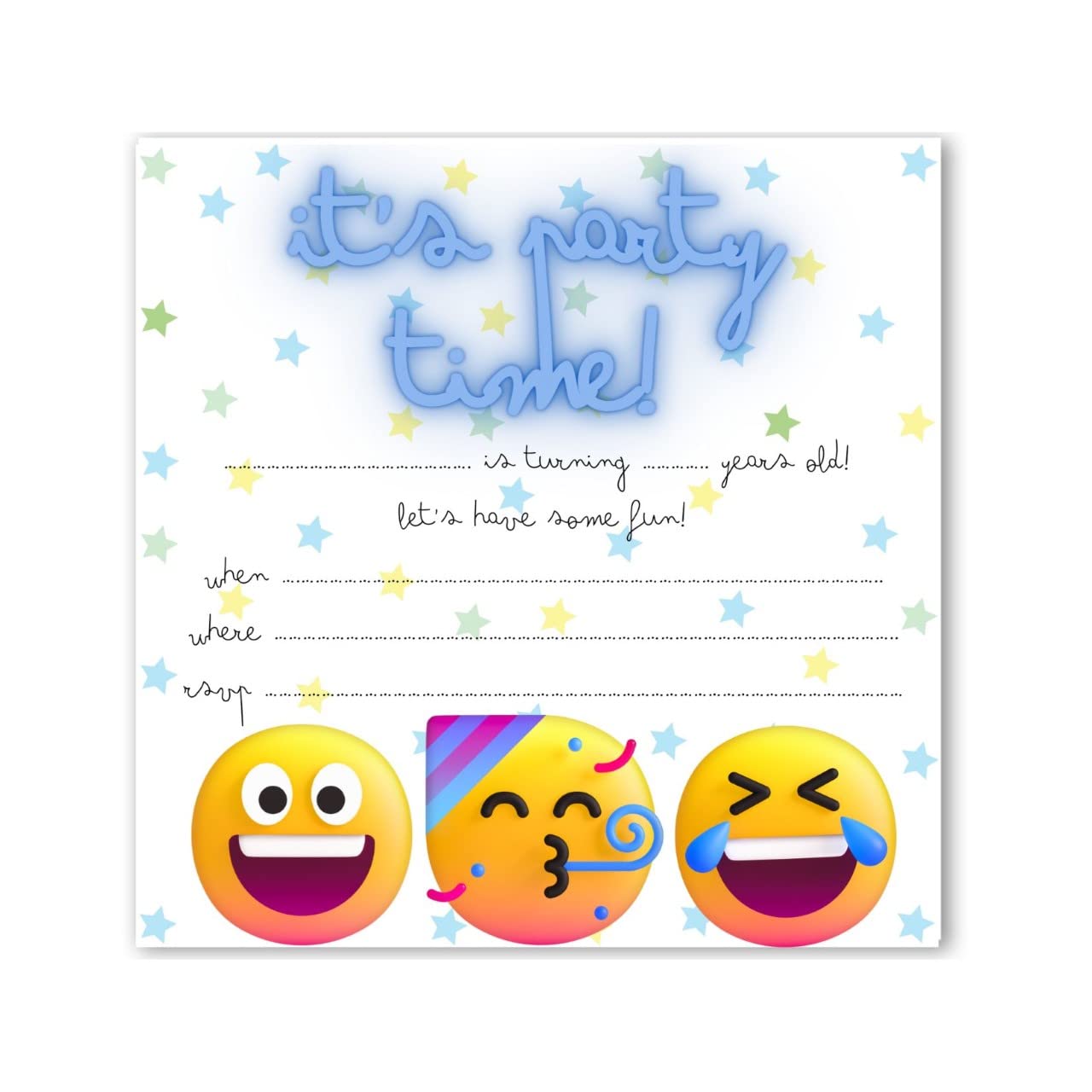 Emoji Party Invitations For Girls