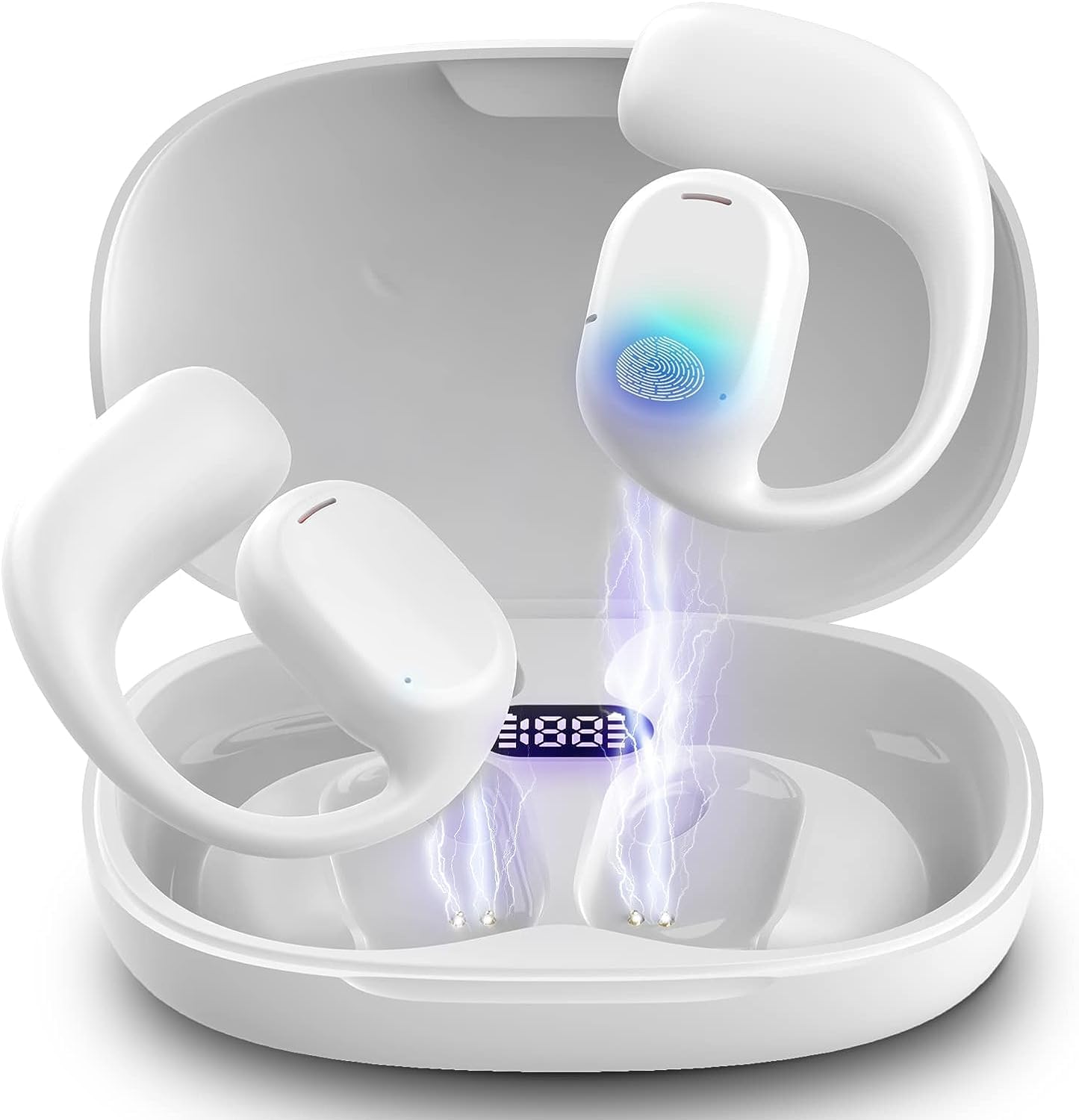 Amazon.com: Open Headphones Over ear Bone Conduction Bluetooth 5.3 ...