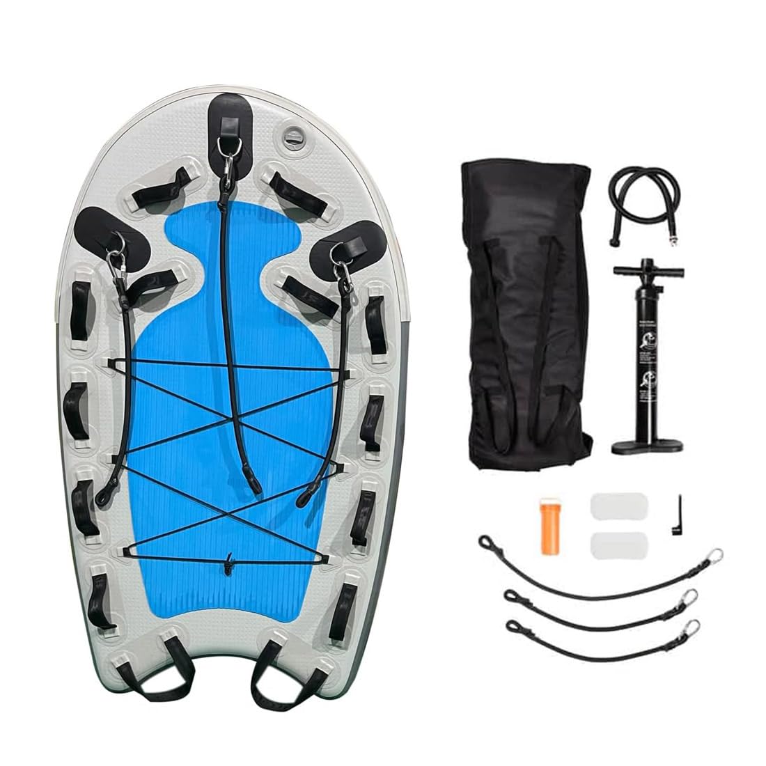 Vinfgoes Water Rescue Sled Inflatable Floating Mat Jet Ski Sled ...