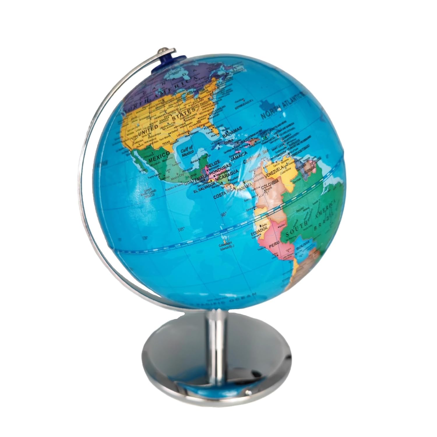World Globe with Stand, 8" Spinning Earth Globe for Students ...